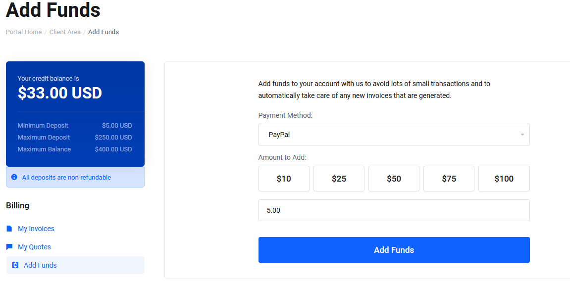 Server billing - Cloudfanatic Knowledge base