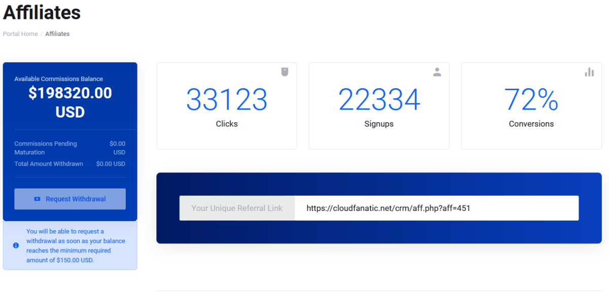 Cloudfanatic Affiliate Program - Cloudfanatic Knowledge base